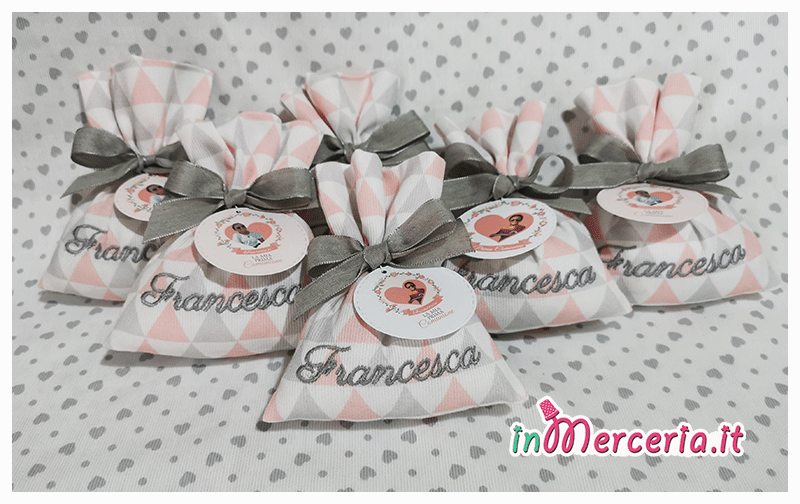 Sacchettini bomboniera portaconfetti comunione per Francesca – Gift ...